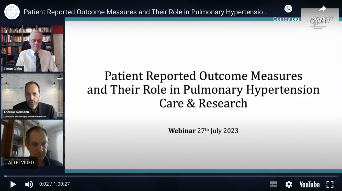 Slides and recording of webinar on “Patient-Reported Outcome Measures ...