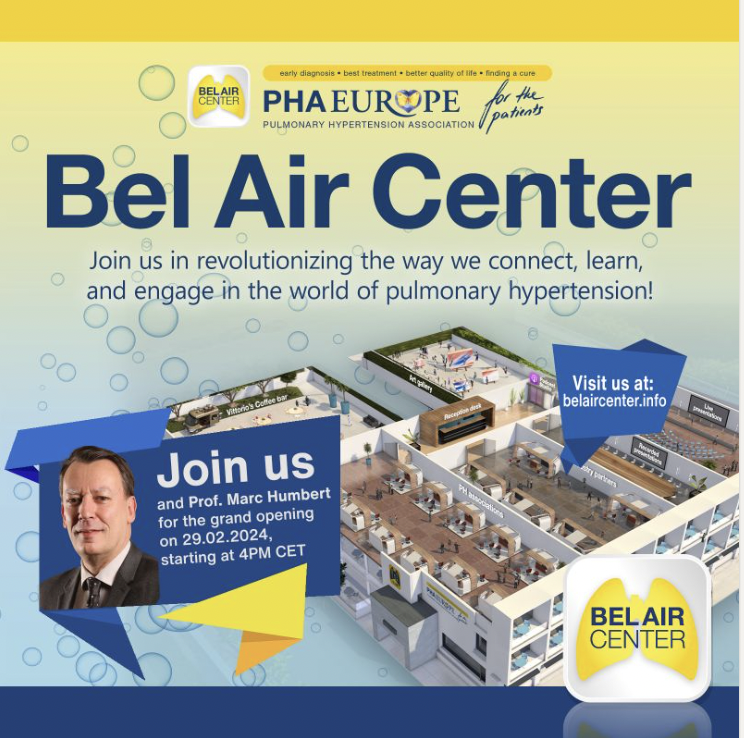 Launched today, Rare Disease Day 2024, the PHA Europe “BEL AIR” virtual ...